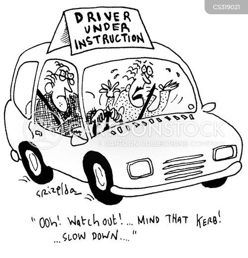 Driving Instruction Cartoons and Comics - funny pictures from CartoonStock