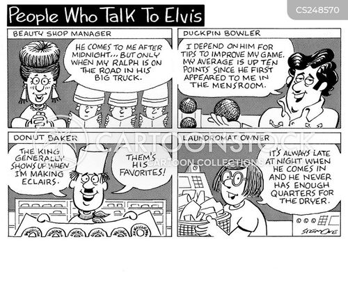 Elvis Lives Cartoons and Comics - funny pictures from CartoonStock