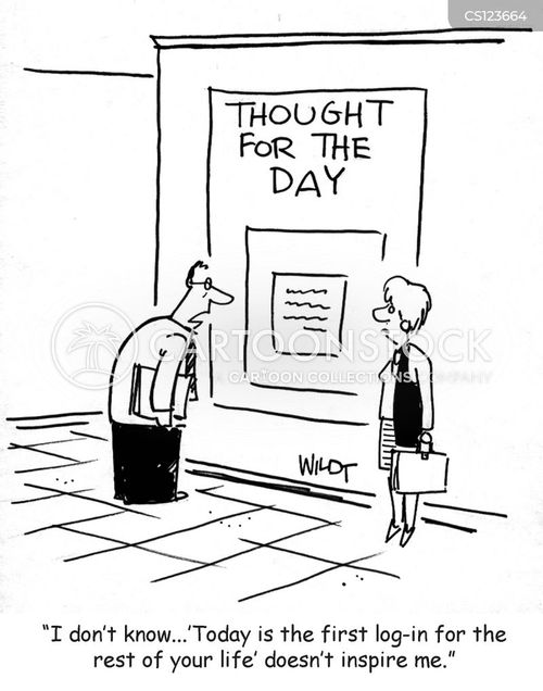 Logging Off Computer Cartoons and Comics - funny pictures from CartoonStock