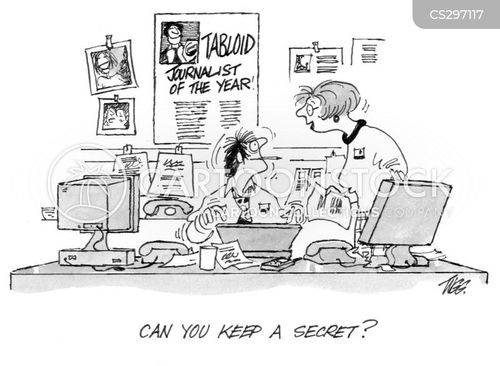 Keeping A Secret Cartoons and Comics - funny pictures from CartoonStock