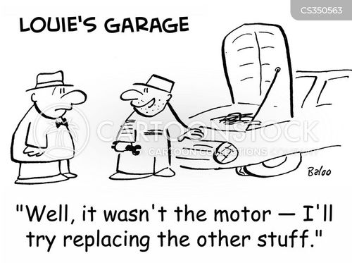 Repairing Cars Cartoons and Comics - funny pictures from CartoonStock
