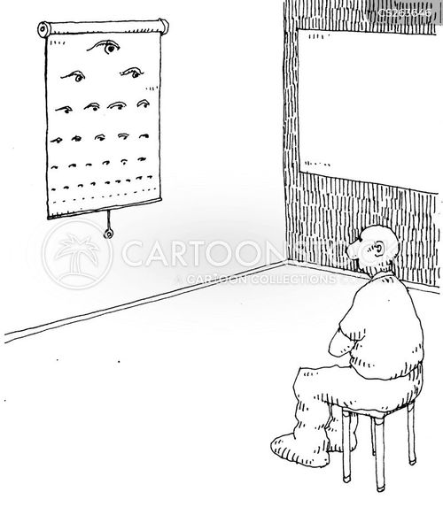 Eye Testing Cartoons and Comics - funny pictures from CartoonStock