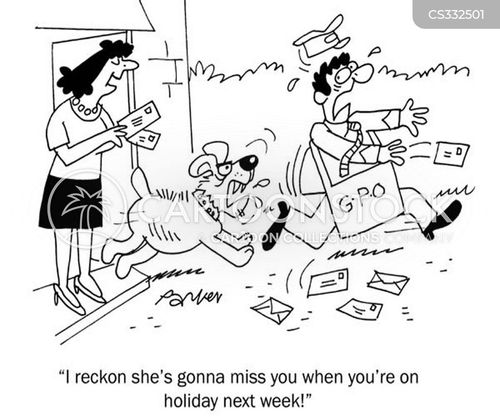 Delivering Letters Cartoons and Comics - funny pictures from CartoonStock