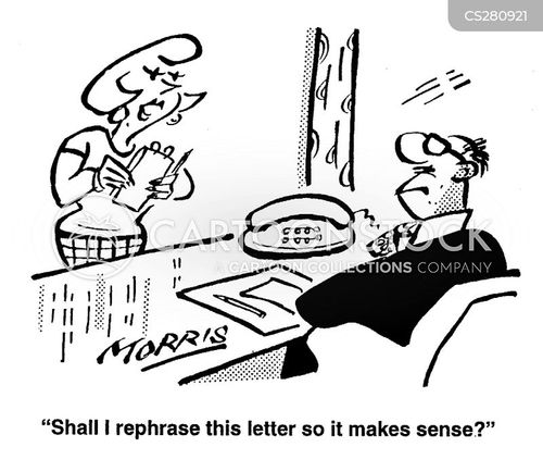Dictation Cartoons and Comics - funny pictures from CartoonStock