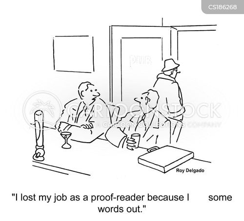 Proof Reading Cartoons and Comics - funny pictures from CartoonStock