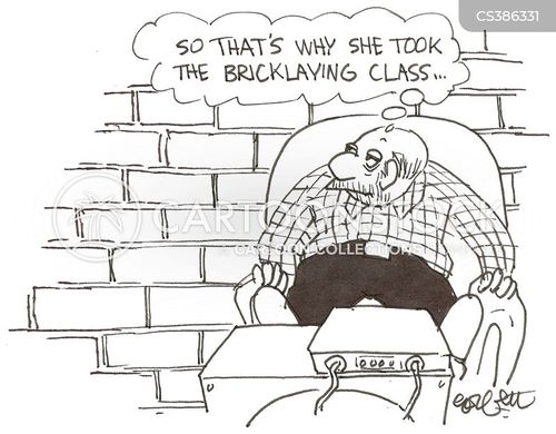 Bricklaying Cartoons and Comics - funny pictures from CartoonStock