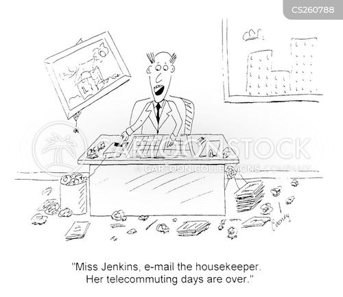 Funny Comic Messy Desk