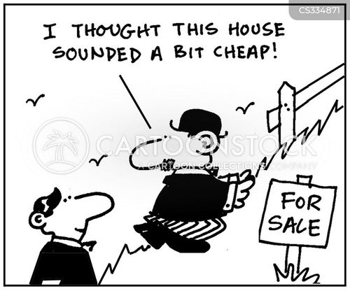 Cheap Houses Cartoons and Comics - funny pictures from CartoonStock