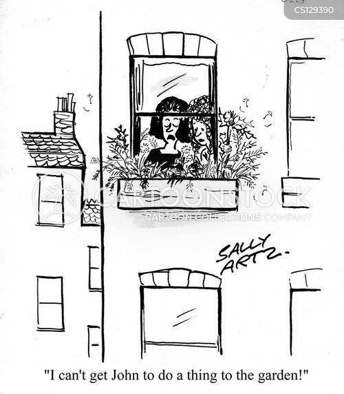 Window Boxes Cartoons and Comics - funny pictures from CartoonStock