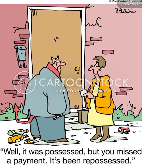 Repossession Cartoons and Comics - funny pictures from CartoonStock