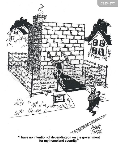 Homestead Security Cartoons and Comics - funny pictures from CartoonStock