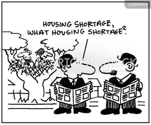 Housing Shortage Cartoons and Comics - funny pictures from CartoonStock