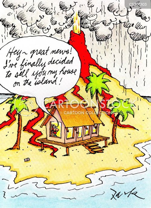 Lava Flow Cartoons and Comics - funny pictures from CartoonStock