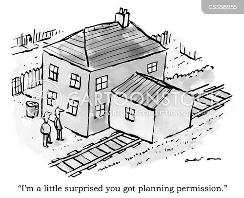 Planning Permission Cartoons and Comics - funny pictures from CartoonStock