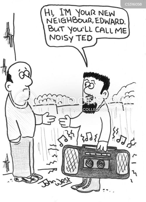 Noisy Neighbors Cartoons and Comics - funny pictures from CartoonStock