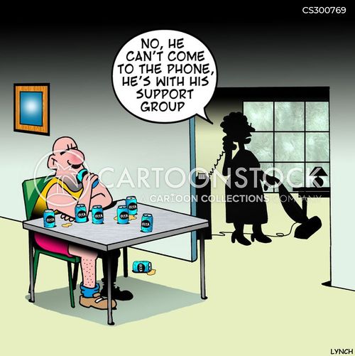 Aa Support Group Cartoons and Comics - funny pictures from CartoonStock