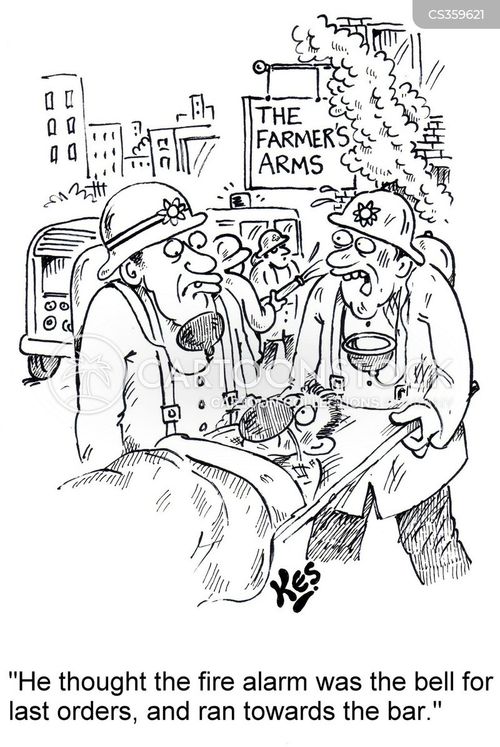 Fire Alarm Cartoons and Comics - funny pictures from CartoonStock