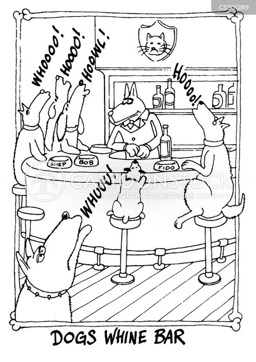 Dog Bar Cartoons and Comics - funny pictures from CartoonStock