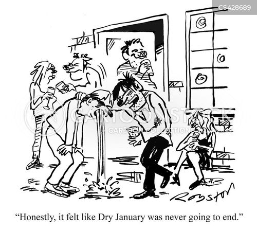 Dry January Cartoons and Comics - funny pictures from CartoonStock