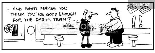 Darts Team Cartoons and Comics - funny pictures from CartoonStock
