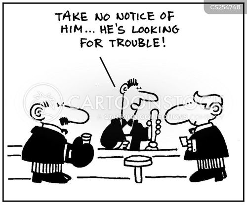Looking For Trouble Cartoons and Comics - funny pictures from CartoonStock