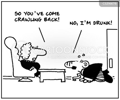 Crawling Back Cartoons and Comics - funny pictures from CartoonStock