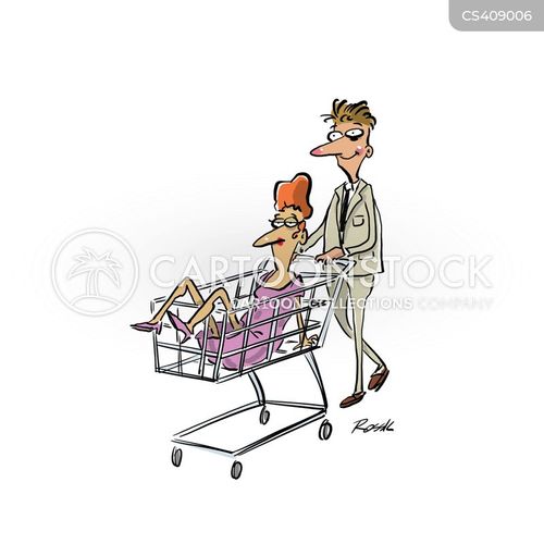 Grocery Shoppers Cartoons and Comics - funny pictures from CartoonStock