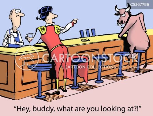 Bull Fighting Cartoons and Comics - funny pictures from CartoonStock