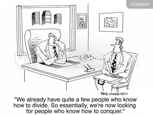 Divide And Conquer Cartoons and Comics - funny pictures from CartoonStock