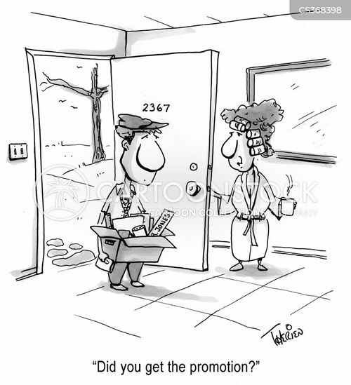 Job Promotion Cartoons and Comics - funny pictures from CartoonStock