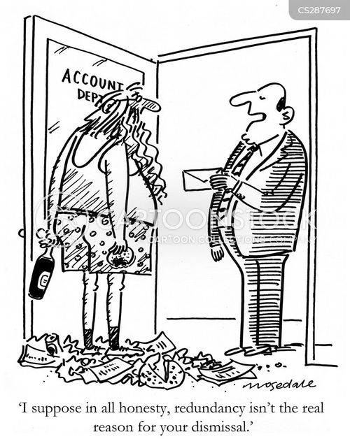 Unfair Dismissal Cartoons and Comics - funny pictures from CartoonStock