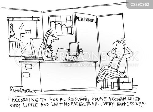 Thin Resume Cartoons and Comics - funny pictures from CartoonStock