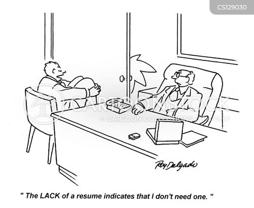 Previous Employment Cartoons and Comics - funny pictures from CartoonStock