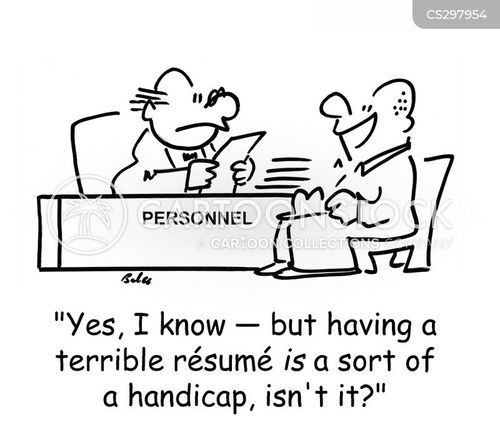 Padding Your Resume Cartoons and Comics - funny pictures from CartoonStock