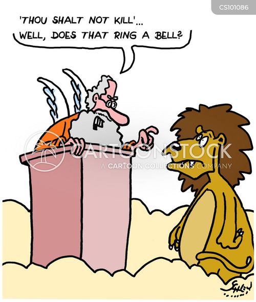 You Shall Not Kill Cartoon