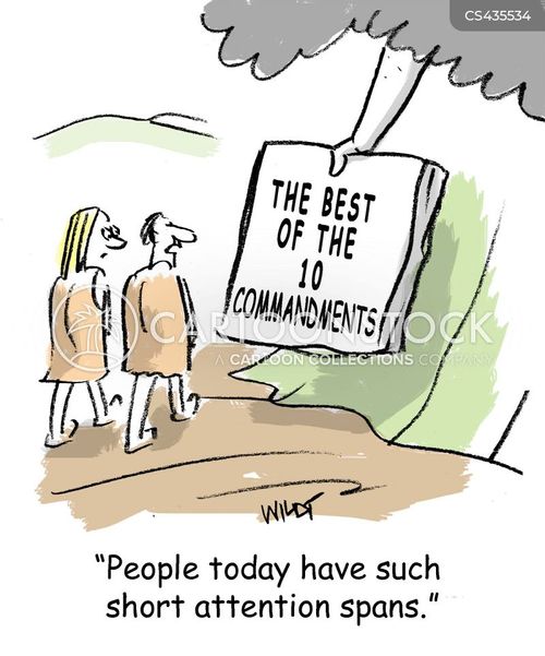 Attention Span Cartoons and Comics - funny pictures from CartoonStock