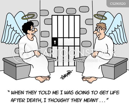 Afterlife Activities Cartoons and Comics - funny pictures from CartoonStock