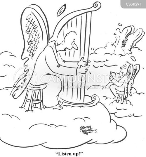 Harp Playing Cartoons and Comics - funny pictures from CartoonStock