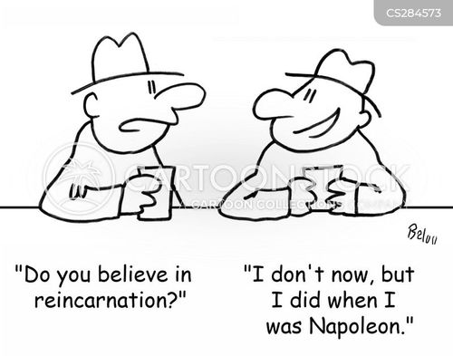 Previous Lives Cartoons and Comics - funny pictures from CartoonStock