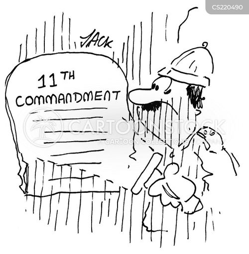 The Ten Commandments Cartoons and Comics - funny pictures from CartoonStock