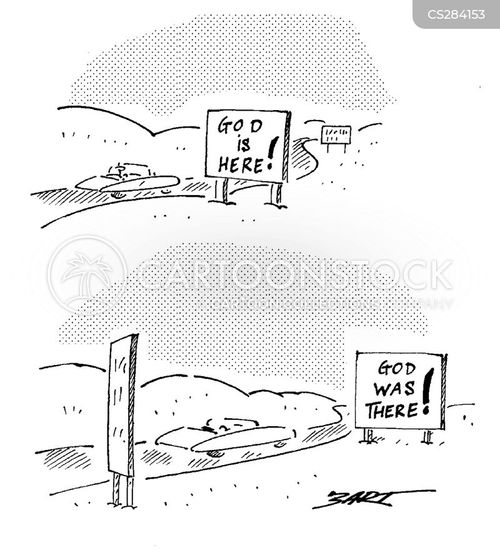 God Is Here Cartoons and Comics - funny pictures from CartoonStock