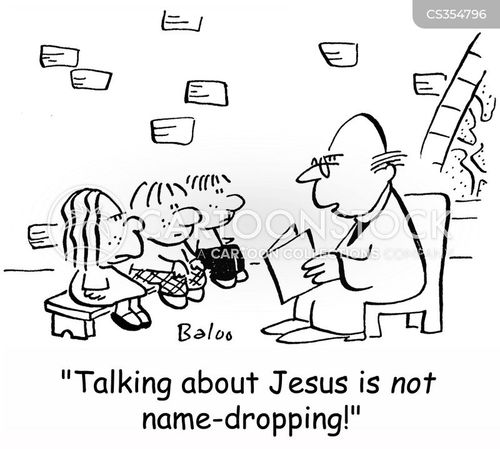 Name Dropping Cartoons and Comics - funny pictures from CartoonStock