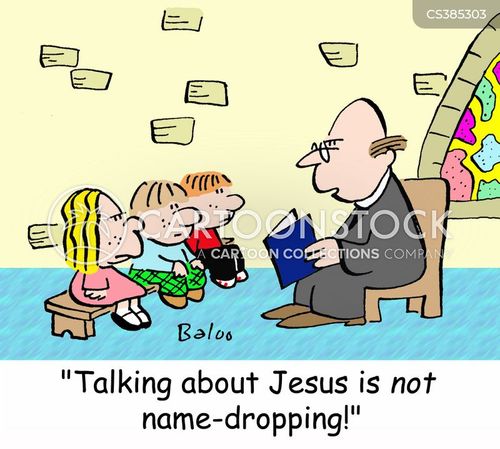 Name Dropping Cartoons and Comics - funny pictures from CartoonStock