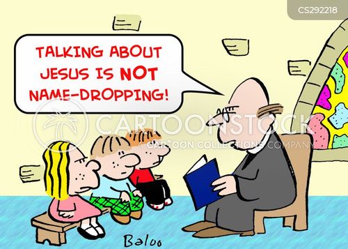 Name Dropping Cartoons and Comics - funny pictures from CartoonStock