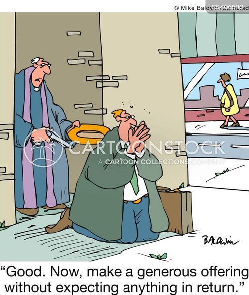 Offering Plate Cartoons and Comics - funny pictures from CartoonStock