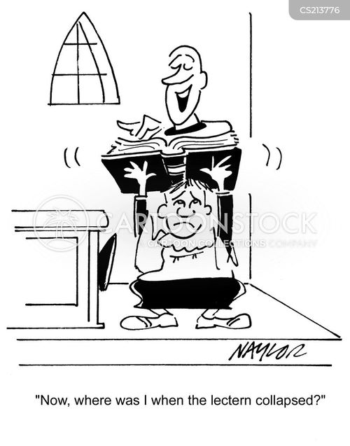 Lecterns Cartoons and Comics - funny pictures from CartoonStock