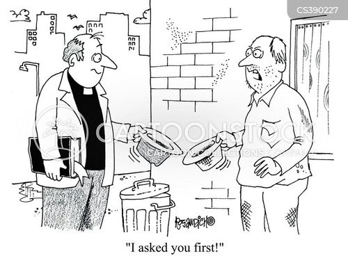 Sign With Begging Cartoons and Comics - funny pictures from CartoonStock