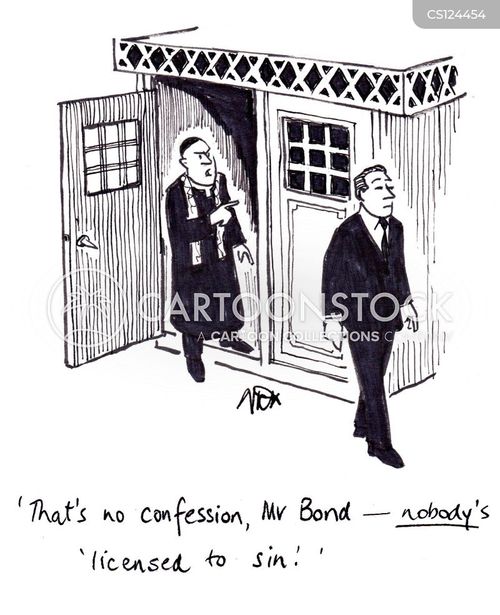 Confessions Booths Cartoons and Comics - funny pictures from CartoonStock