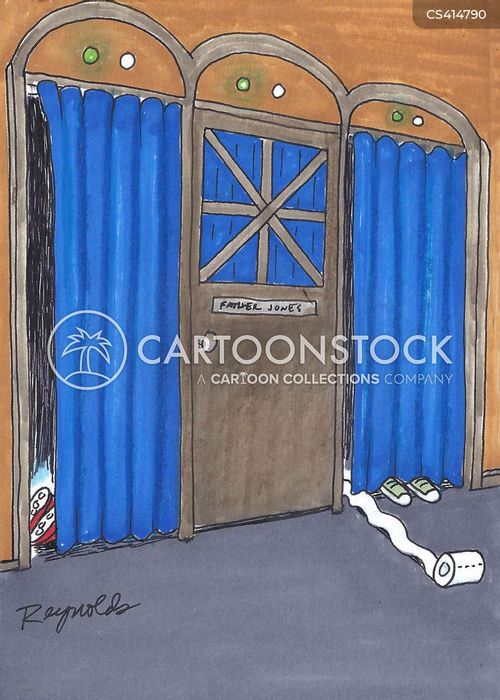 Confessional Booth Cartoons and Comics - funny pictures from CartoonStock