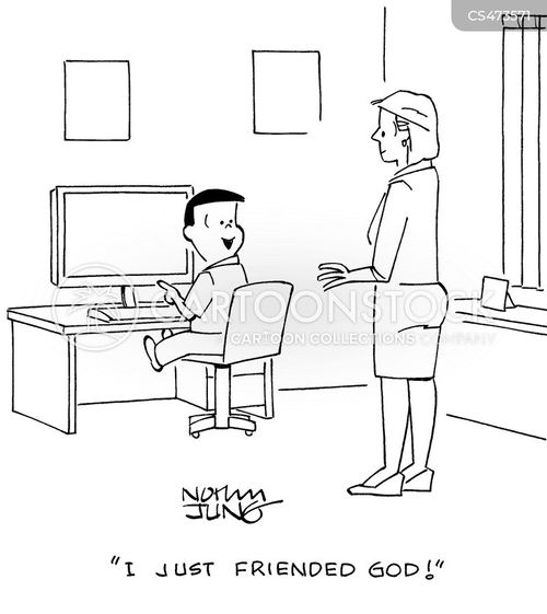 Friending Cartoons and Comics - funny pictures from CartoonStock